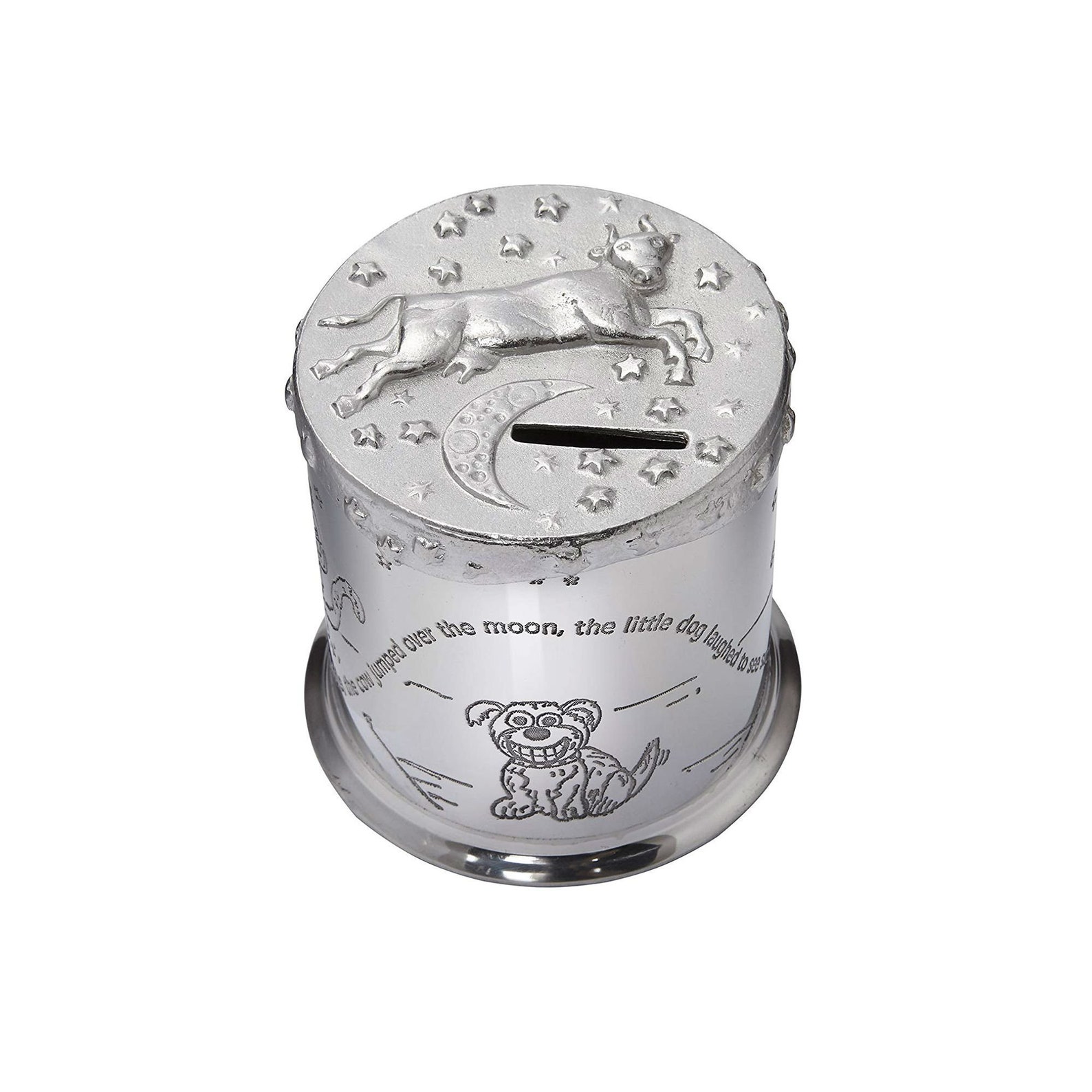 Cow Over the Moon Wentworth Pewter Money Box, Baby Gift, Keepsake - Etsy UK