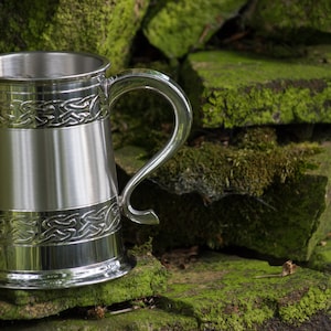 Celtic Embossed 1 Pint Wentworth Pewter Tankard - Etsy