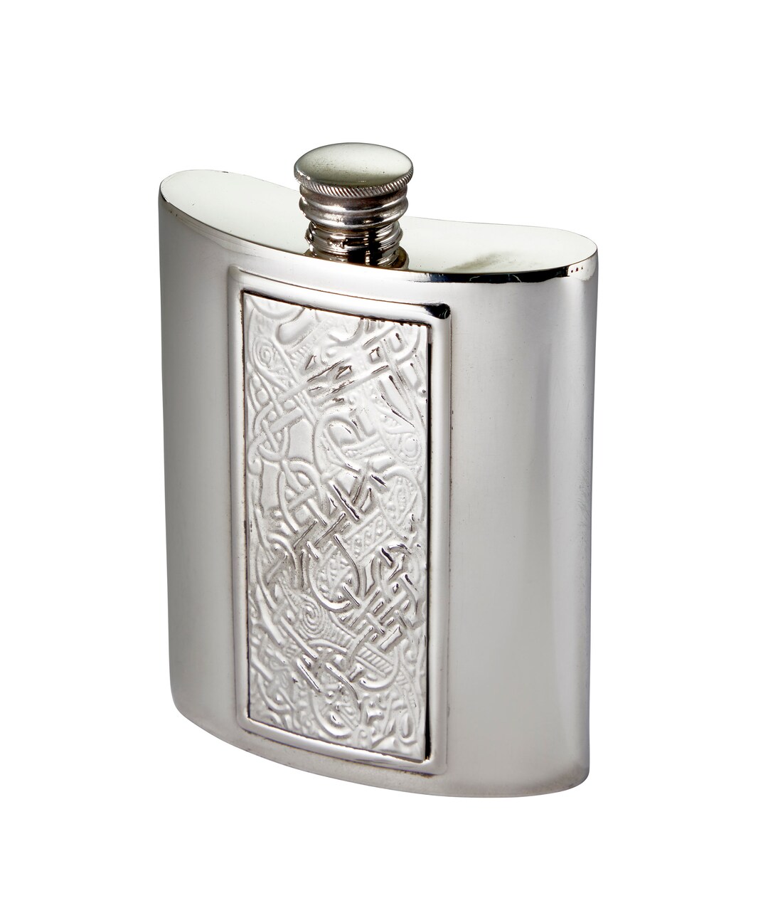 Celtic Panel Flask Pewter Spirit Flask Hand Made in UK Unique Design - Etsy