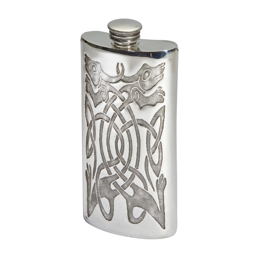 Celtic Serpent Boot Flask 5oz Spirit Flask Hand Made in UK - Etsy