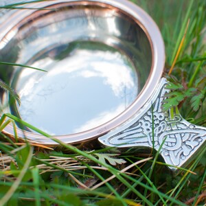 Large Pewter and Copper Quaich Whisky Tasting Bowl Loving Cup Burns ...