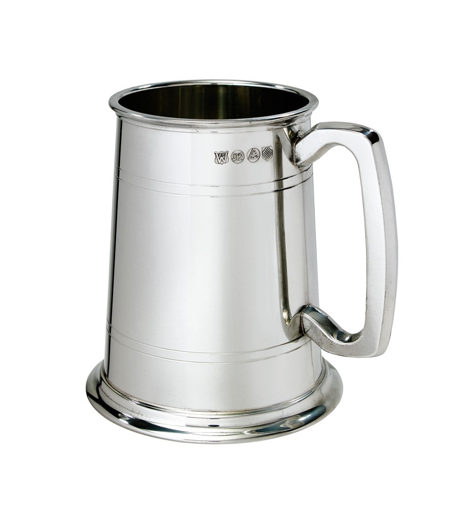 Glass Bottom, Double Lined 1 Pint Wentworth Pewter Tankard - Etsy UK