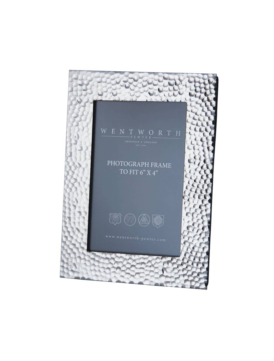 Hammered Pewter Photo Frame / Picture Frame to Take 6" X 4" - Wentworth ...