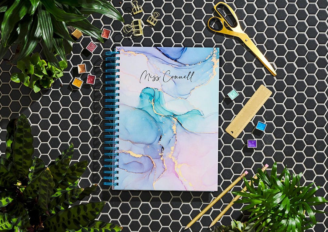 Personalised Teacher Planner / Lesson Planner - Floating Pearlescence ...