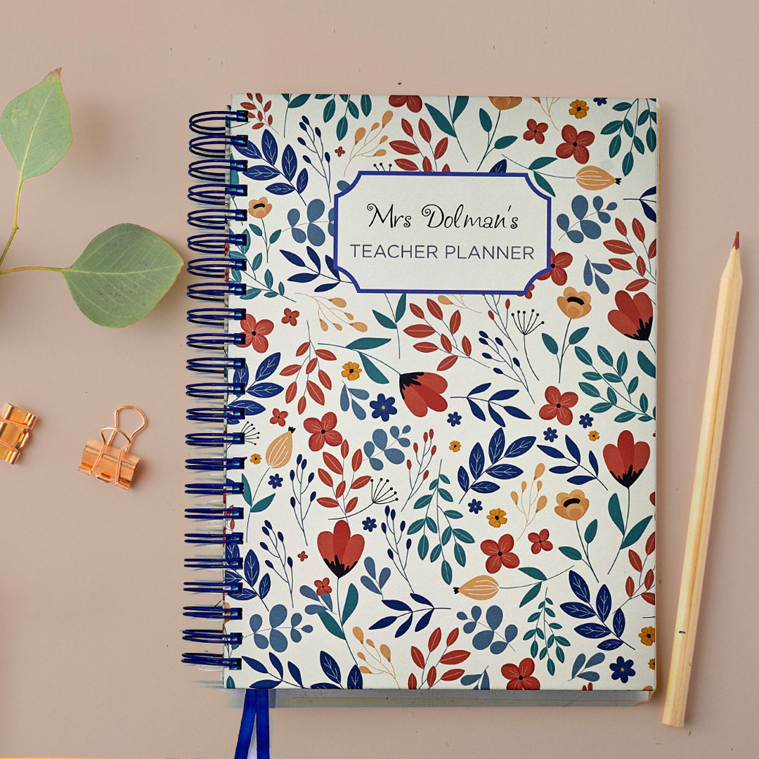 Personalised Teacher Planner / Lesson Planner - 6 Designs to Choose ...