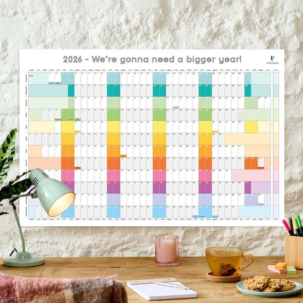 Kids Calendar Rainbow - Etsy UK