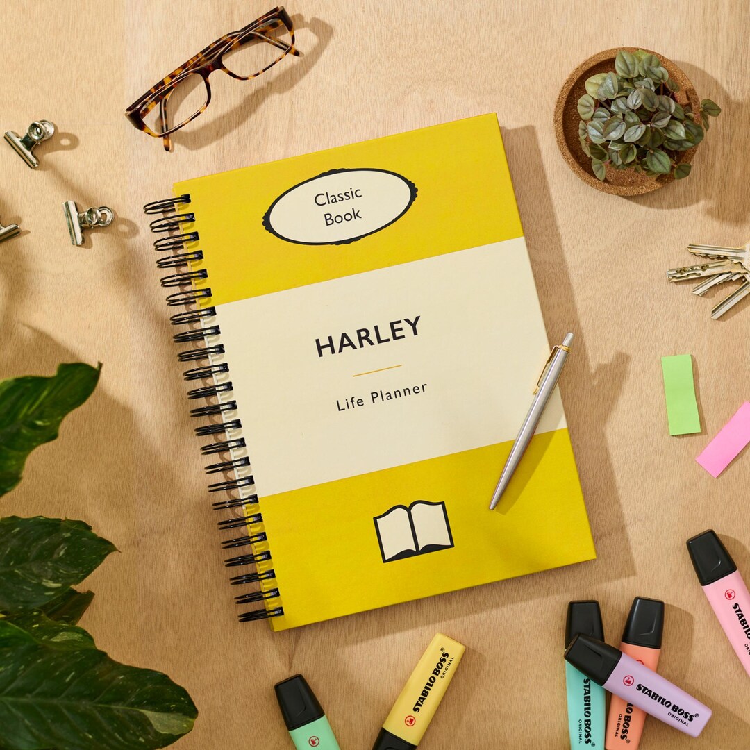 Personalised 2026 Diary | Life Planner | A4 | A5 | Yellow | Christmas ...