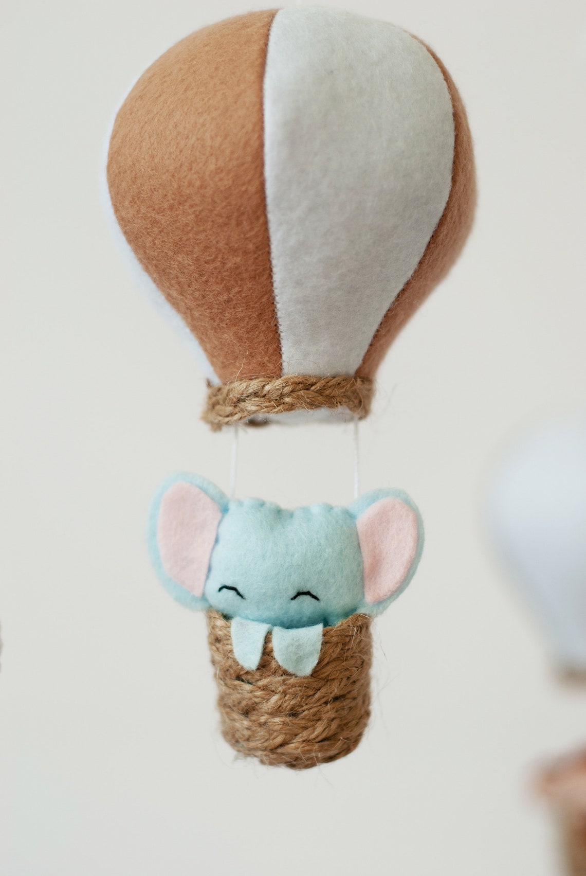 Hot Air Balloon Mobile Felt Mobile Nursery Hanging Mobile | Etsy