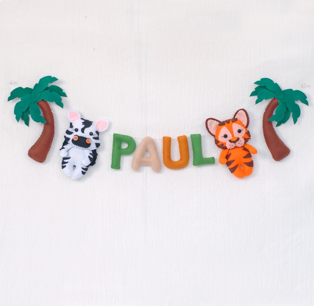 Safari Garland for Nursery Decor, Jungle Garland, Safari Animal Banner ...