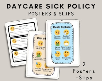 Daycare Sick Policy - Etsy