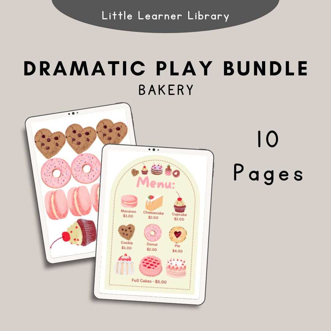 Bakery Dramatic Play Printables - Etsy