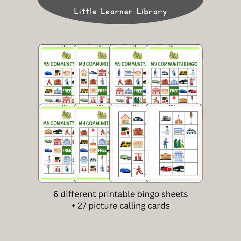 Printable My Community Bingo - Etsy