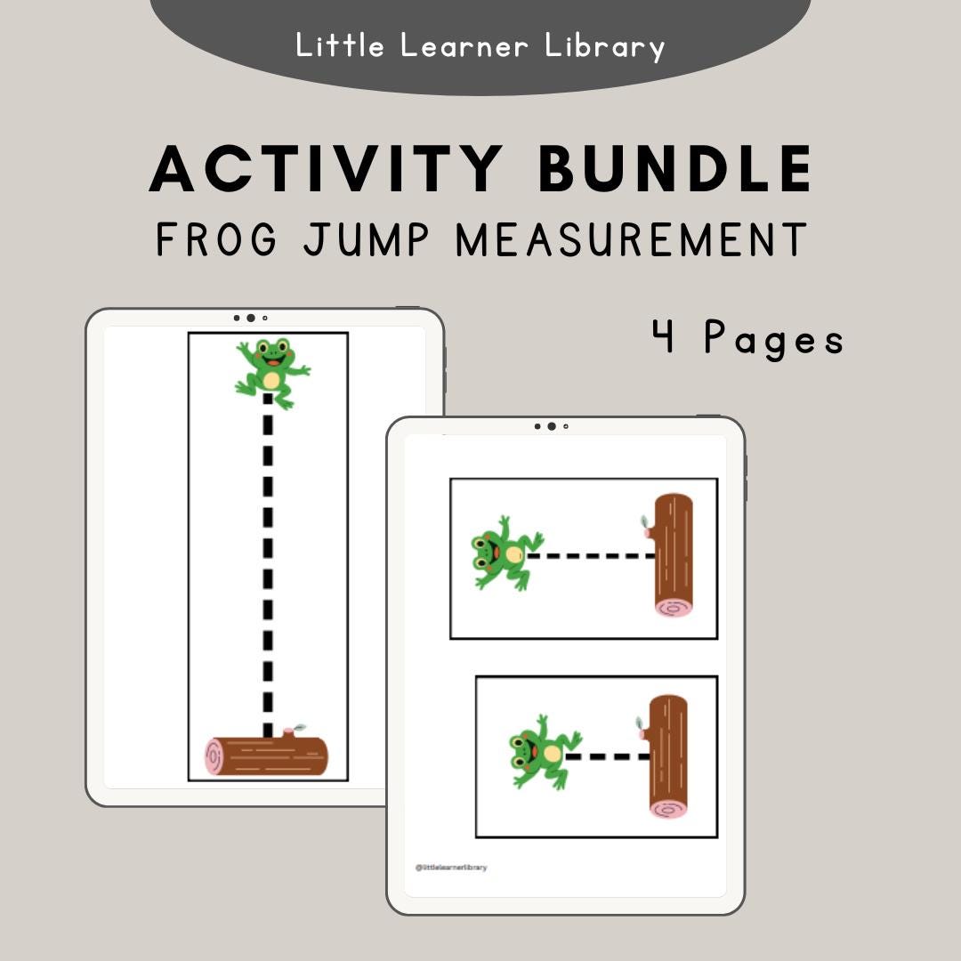 Frog Jump Measurement Activity - Pond Life Activity - Etsy