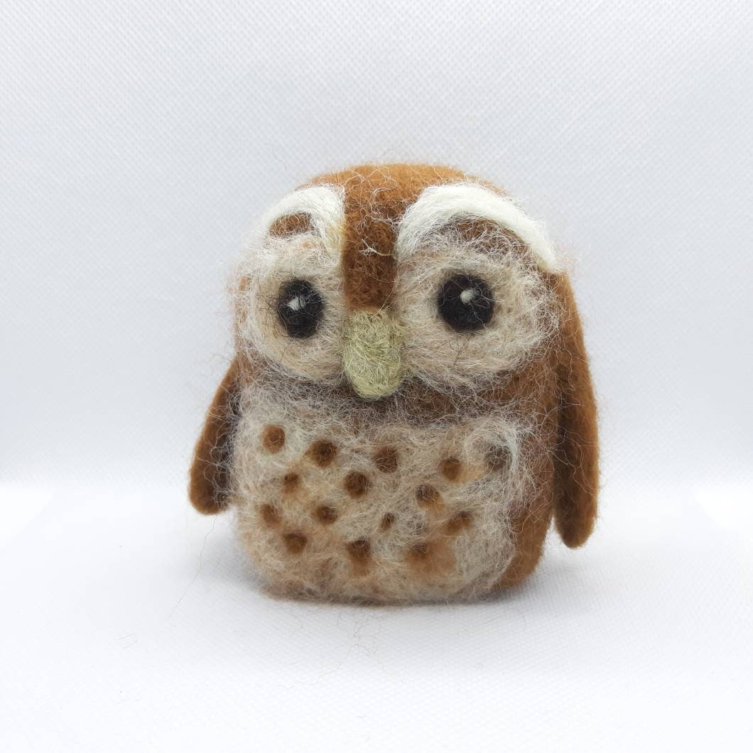 Needle felted tawny owl felted brown owl | Etsy