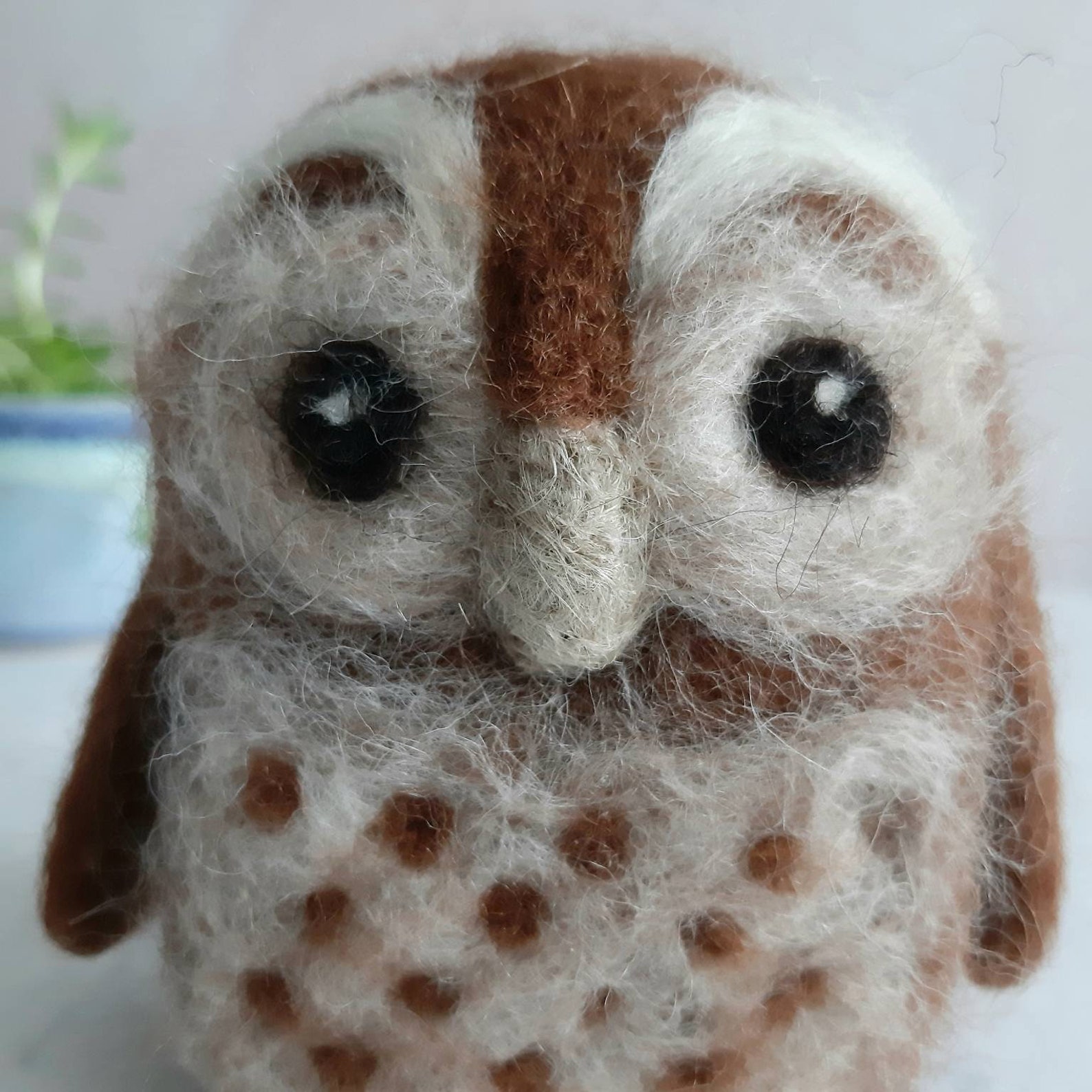 Needle felted tawny owl felted brown owl | Etsy