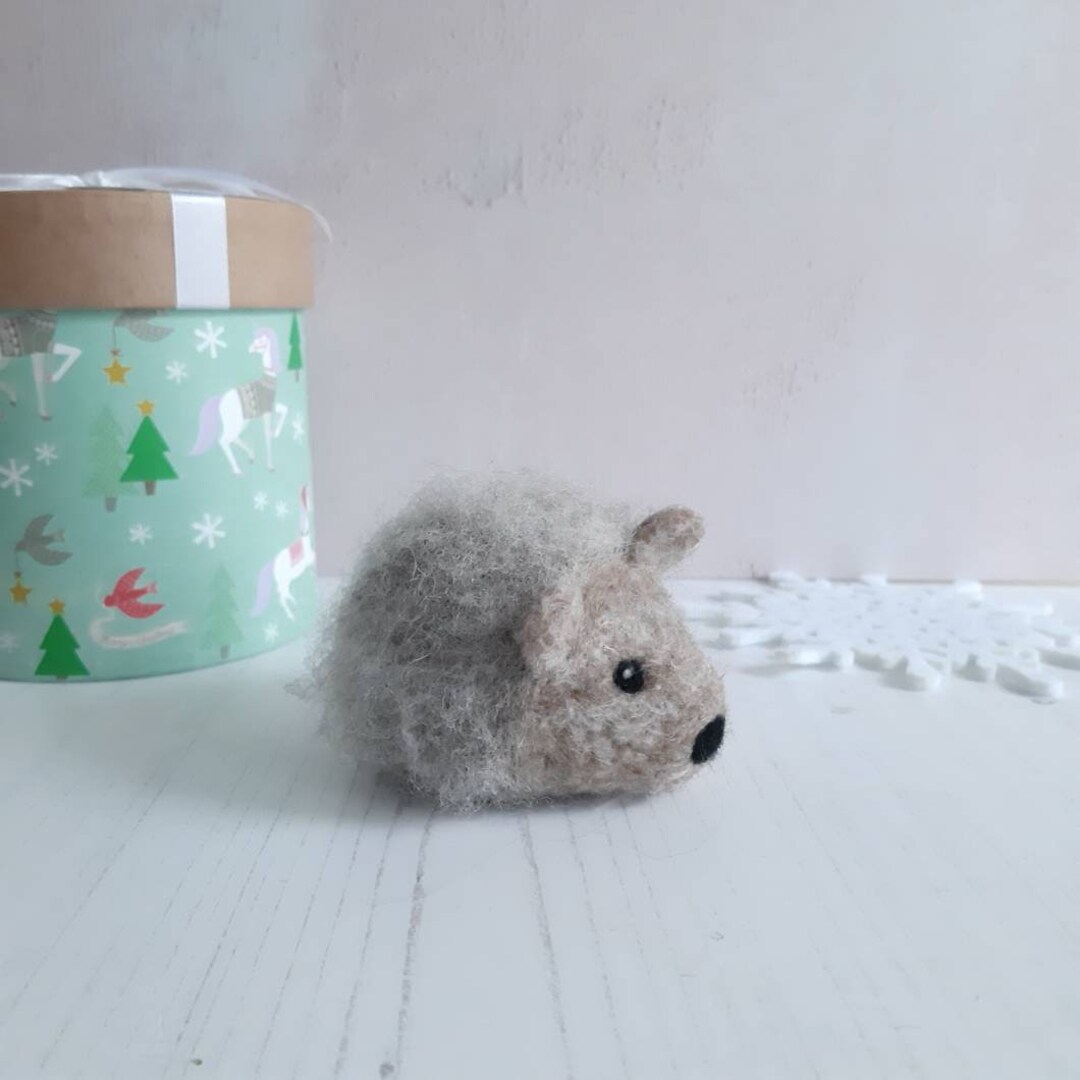 Felted Fuzzy Hedgehog - Etsy UK