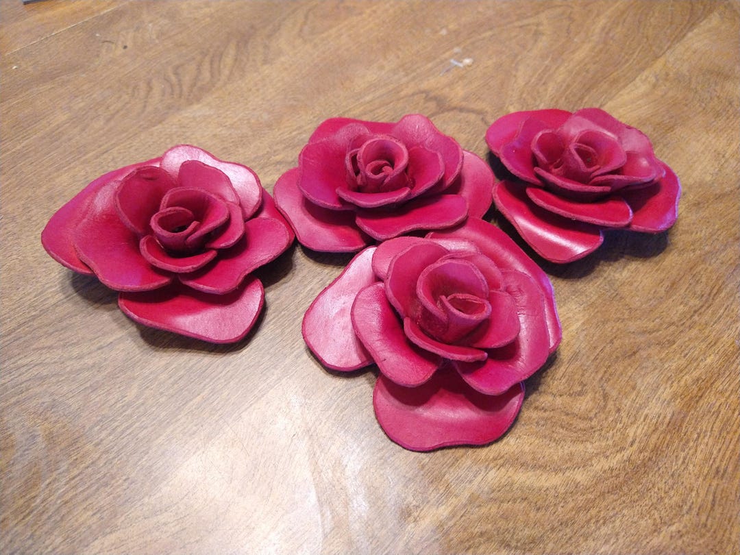 Leather Rose Conchos - Etsy