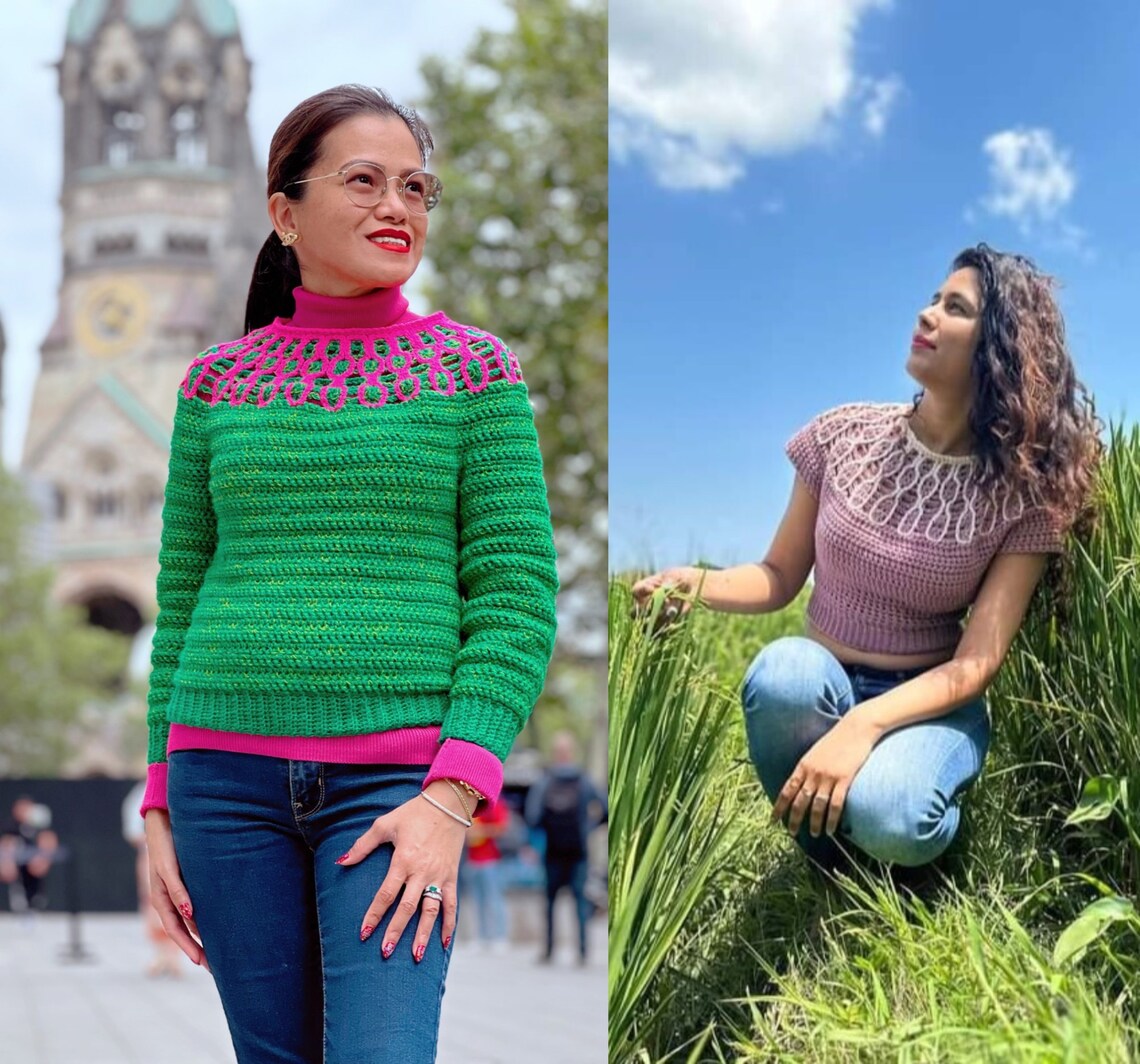 Dandelion Puff Sweater Crochet Pattern - Etsy