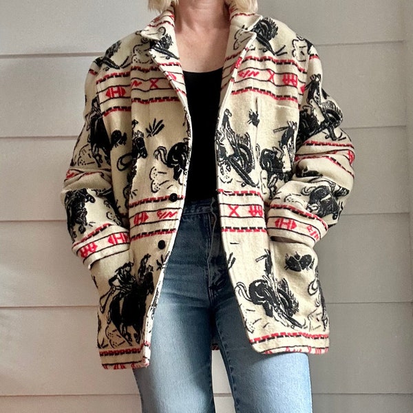 Western Wool Jacket - Etsy