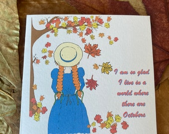 Anne of Green Gables Greeting Card - Etsy
