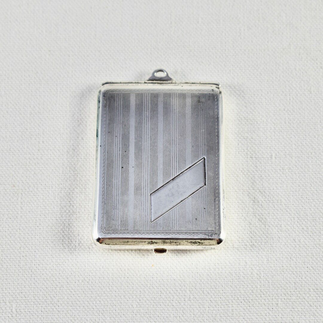 Elgin Sterling Flip up Match Safe Fob - Etsy