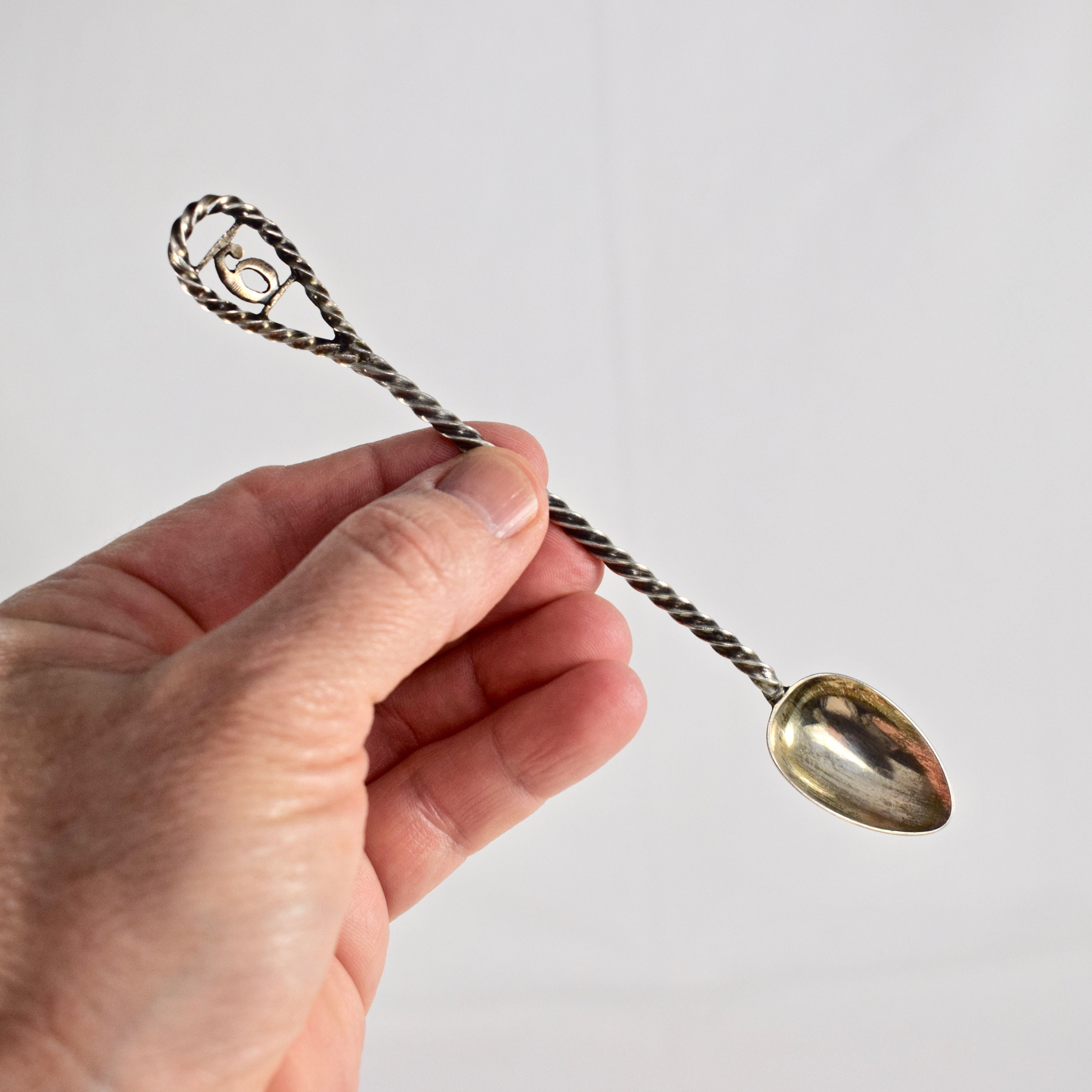 Set of Silverplate Barley Twist Spoons Set of Six - Etsy
