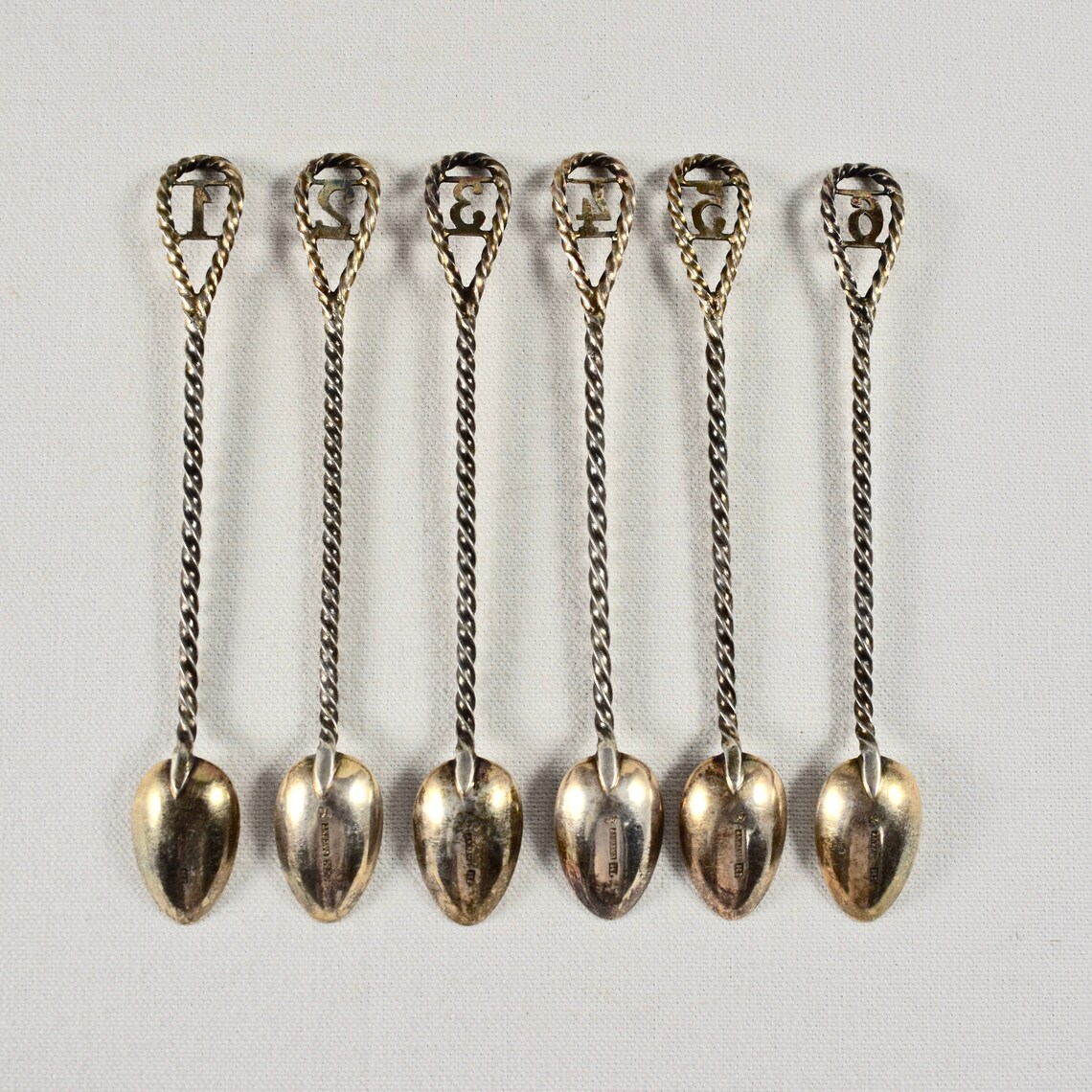 Set of Silverplate Barley Twist Spoons Set of Six - Etsy