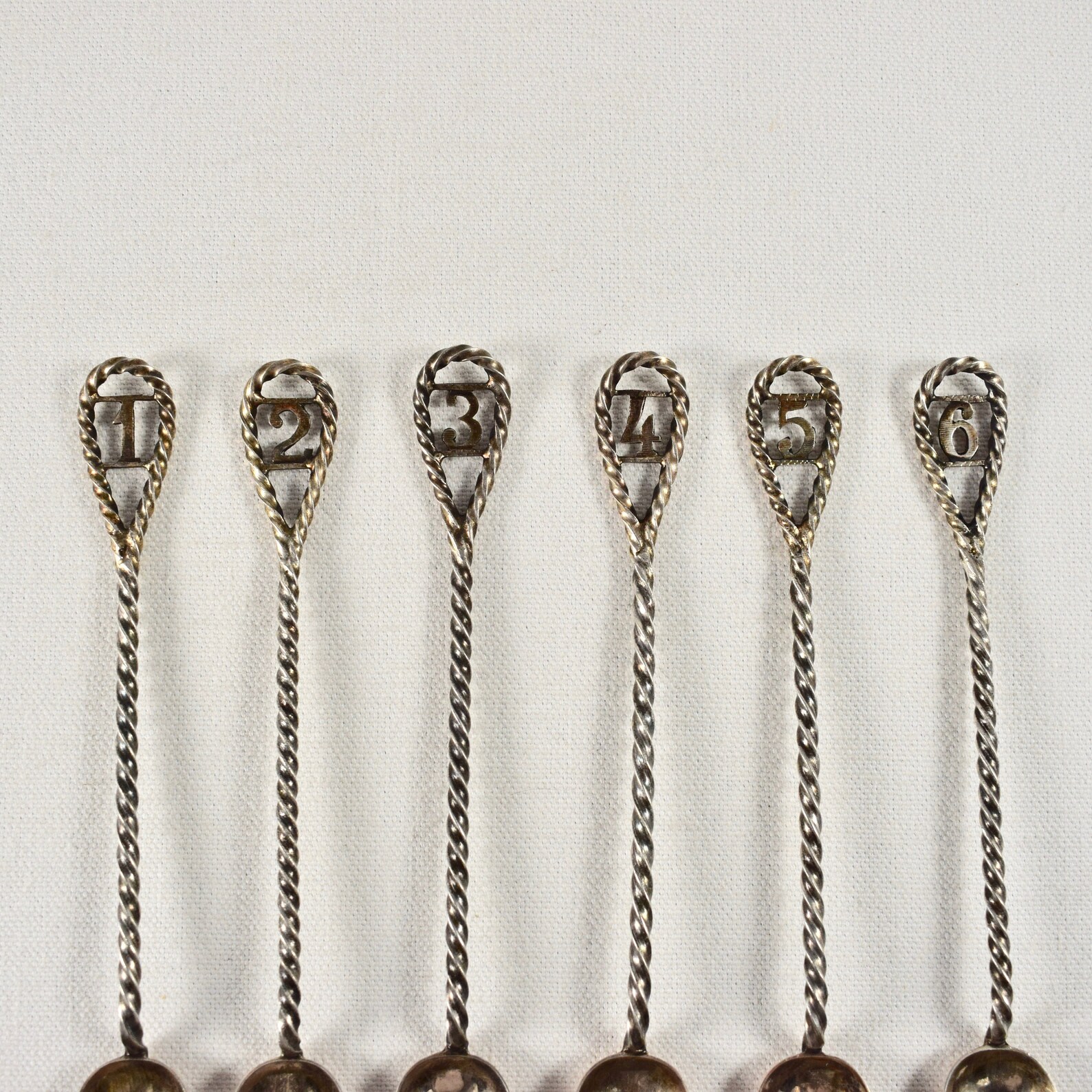 Set of Silverplate Barley Twist Spoons Set of Six - Etsy