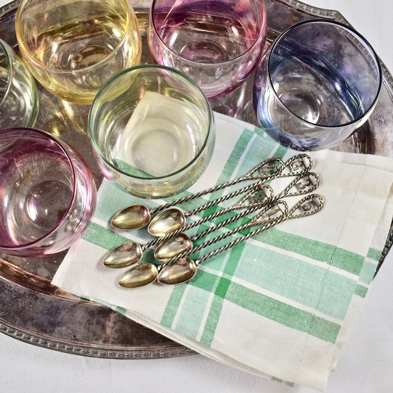 Set of Silverplate Barley Twist Spoons Set of Six - Etsy