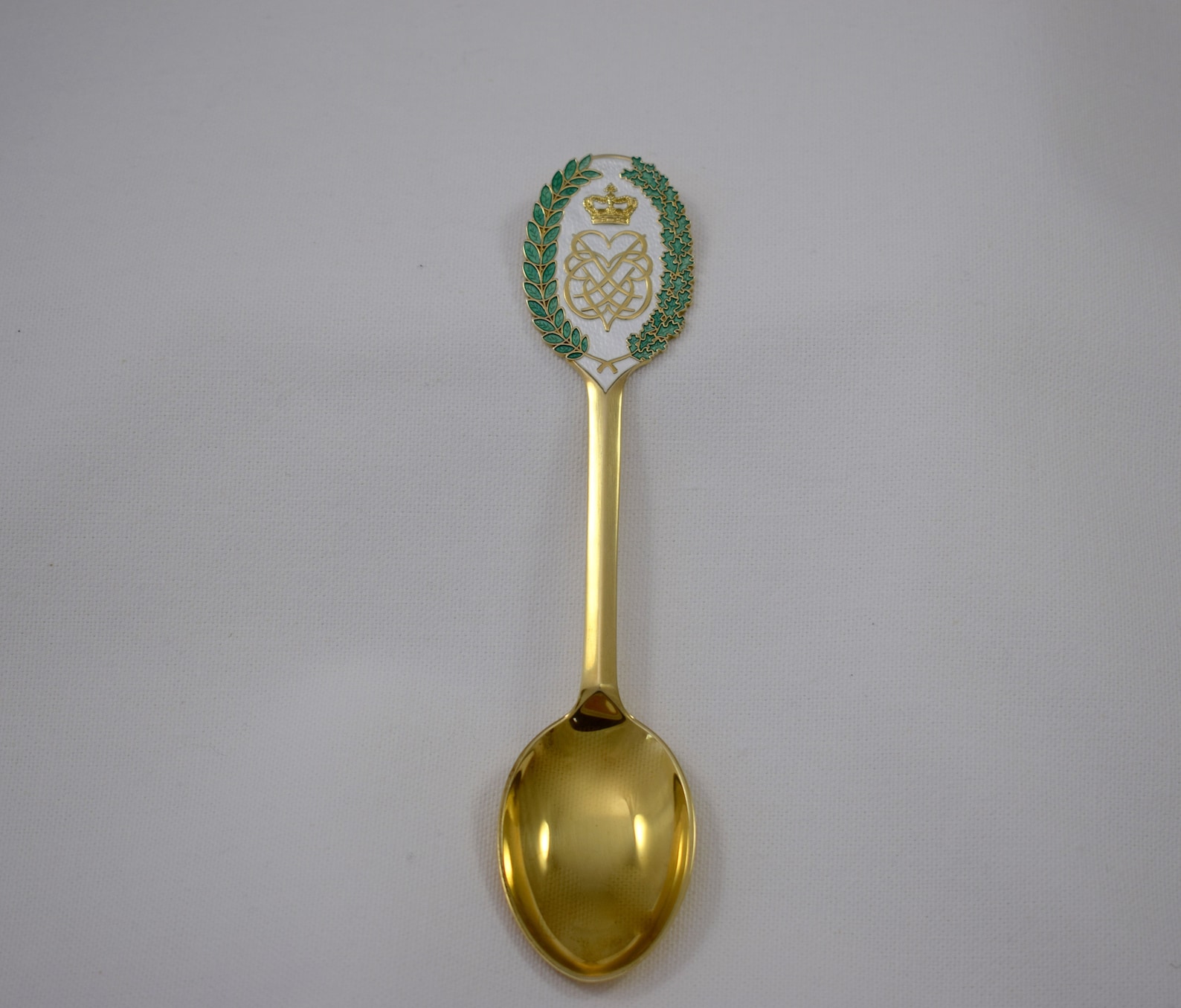 Danish Silverware A. Michelsen Commemorative Enamel Gold Wash - Etsy