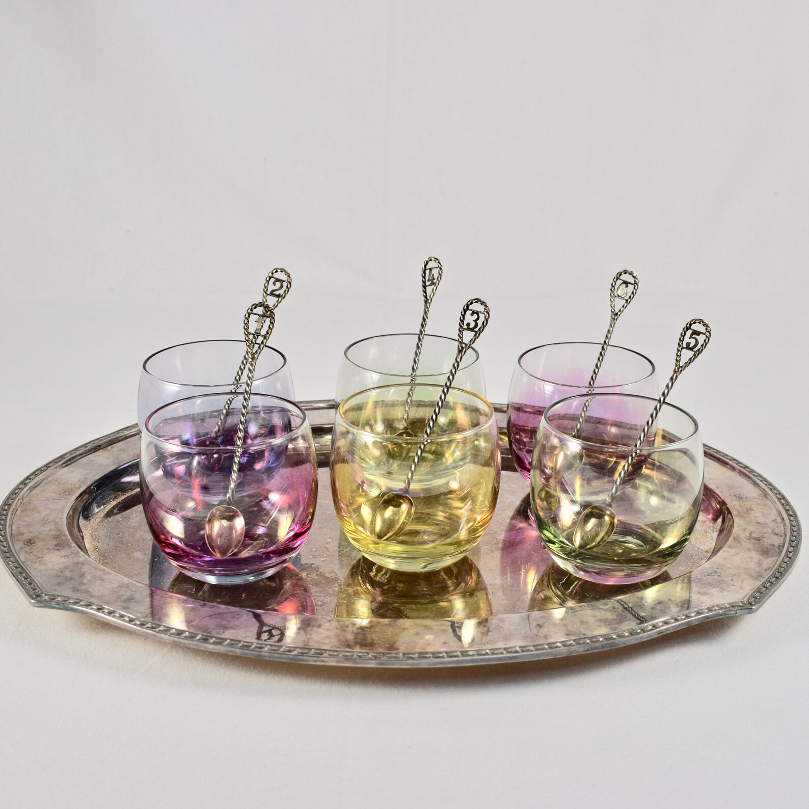 Set of Silverplate Barley Twist Spoons Set of Six - Etsy