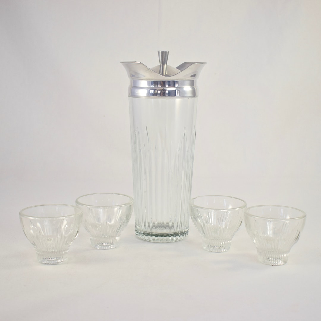 Indiana Glass Cocktailor Cocktail Set - Etsy