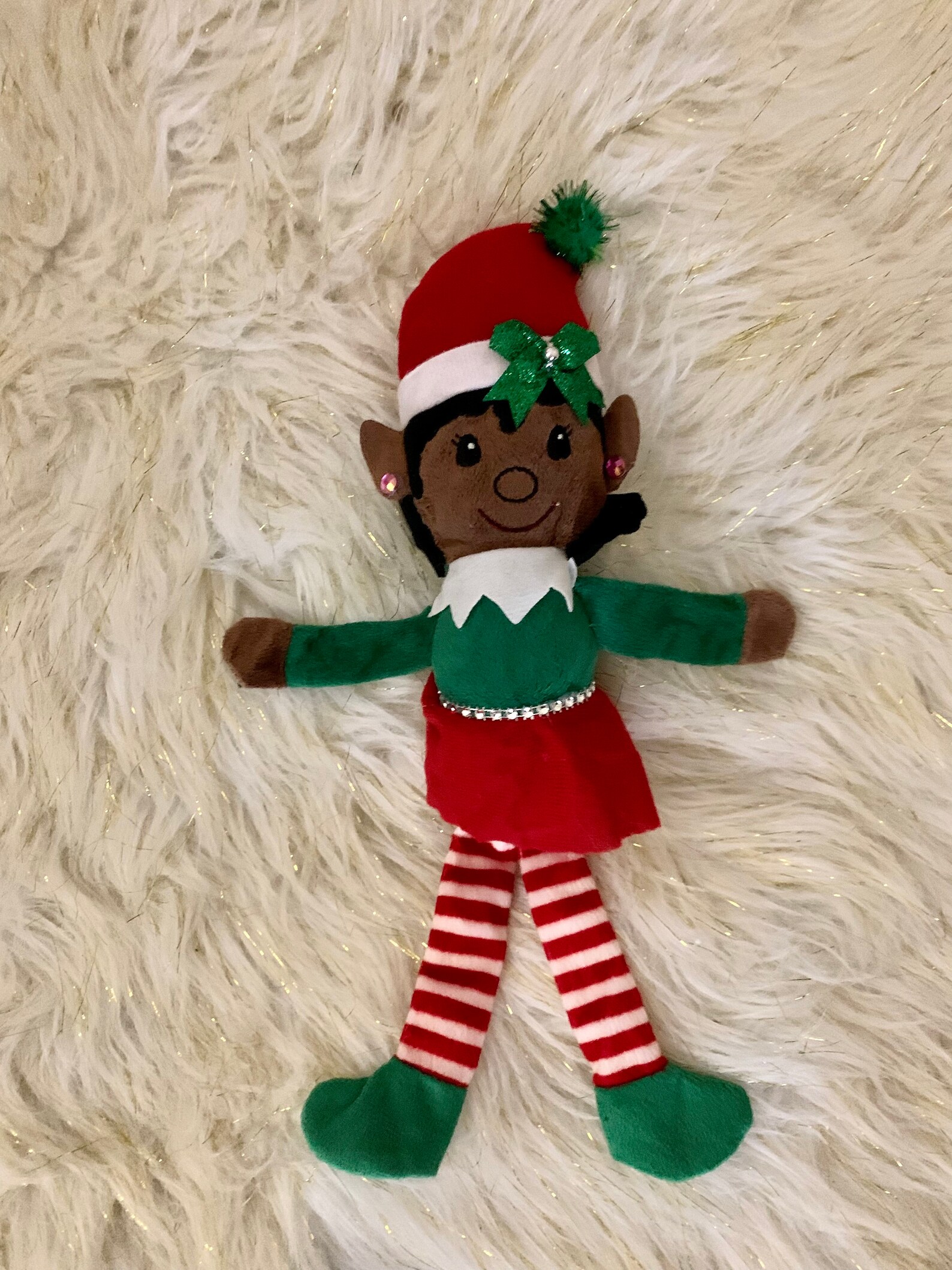 Christmas Elf Personalized Elves Customized Elf Black - Etsy