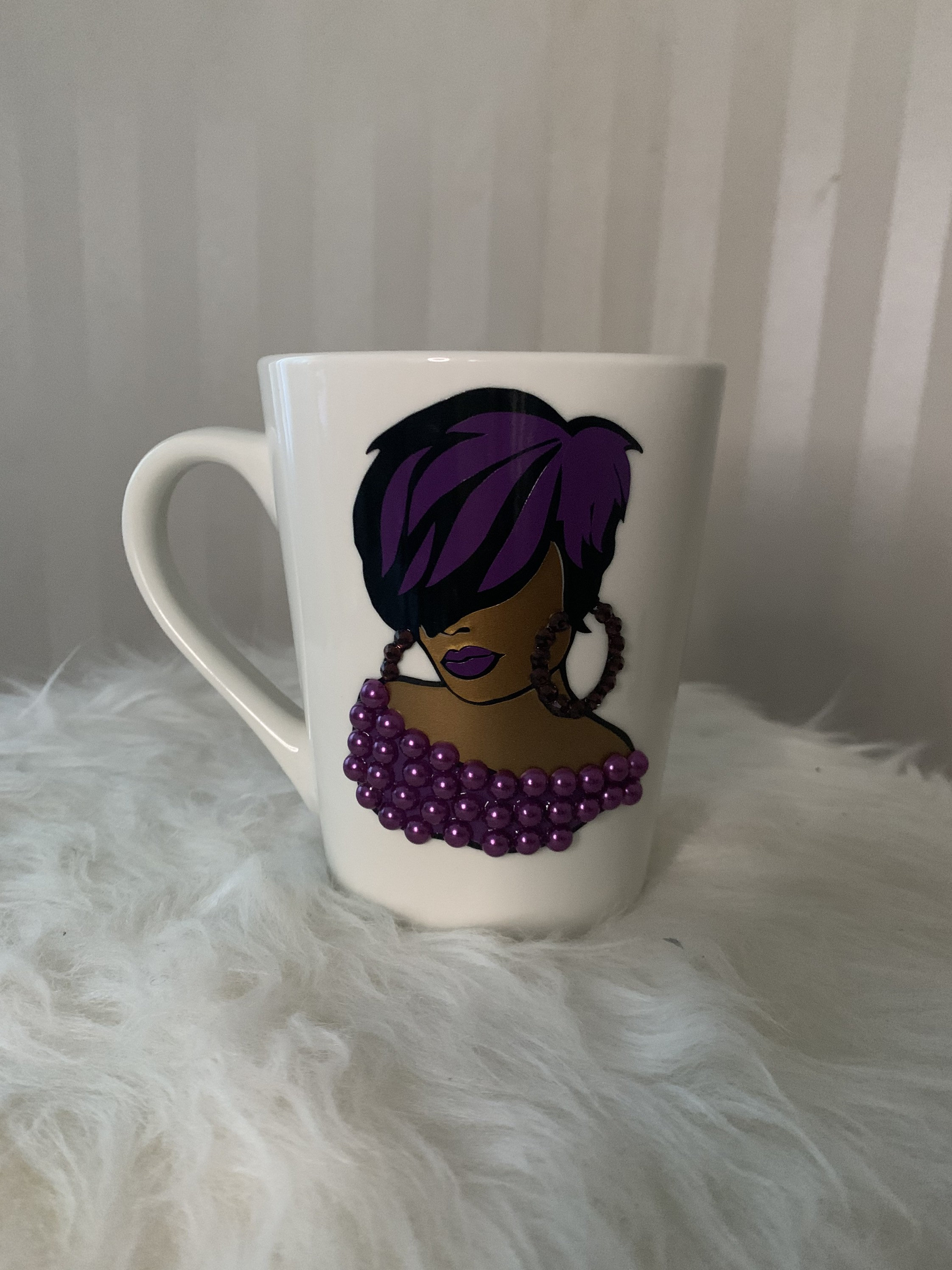 Black Girl Pearl Mug - Etsy