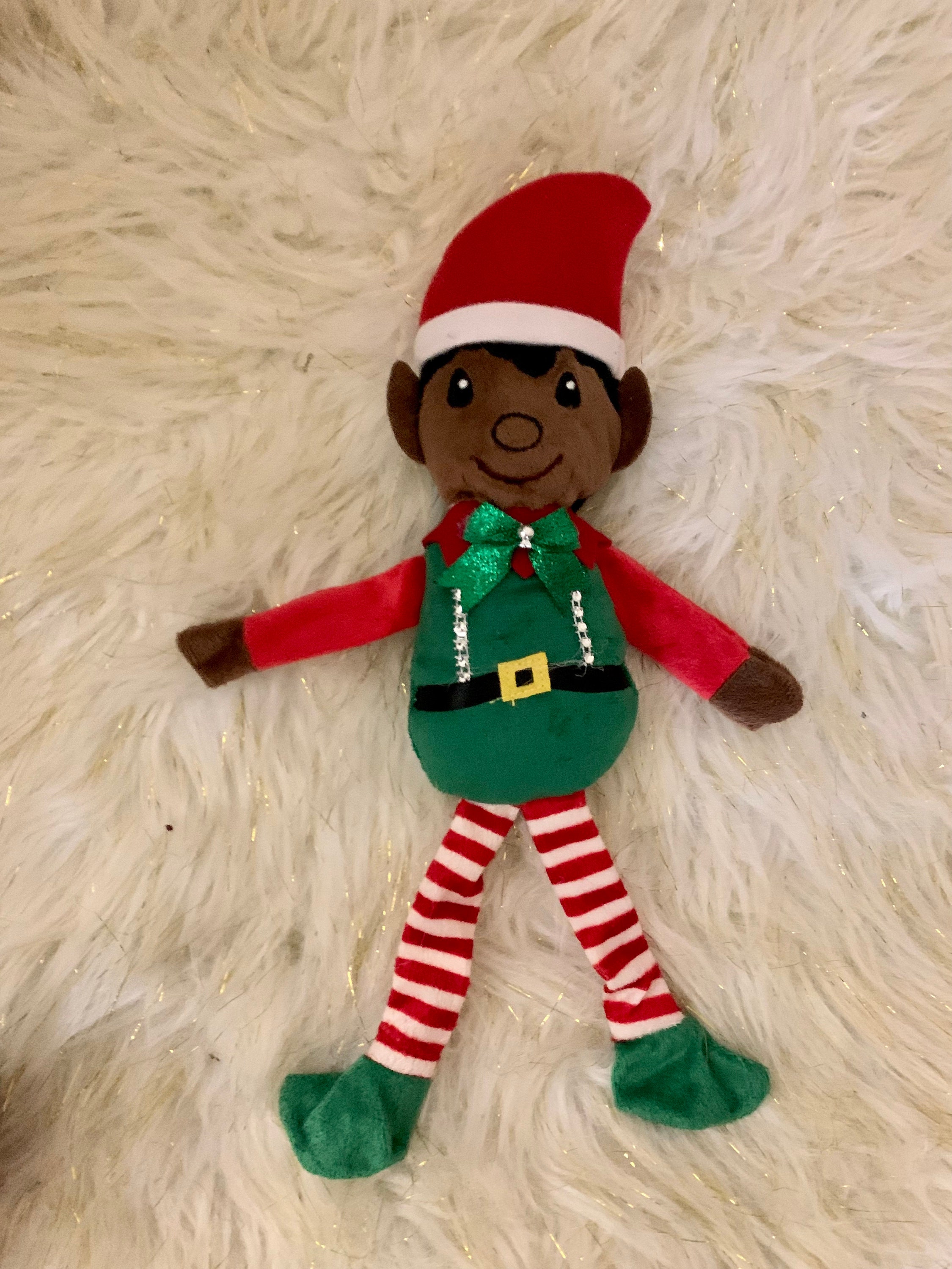 Christmas Elf Personalized Elves Customized Elf Black - Etsy
