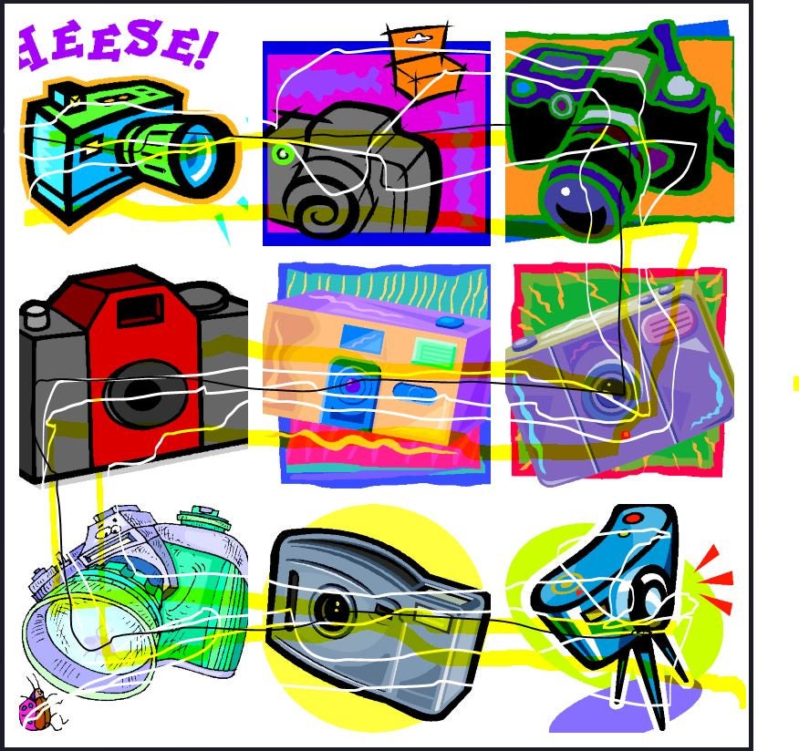 15 Images Funky Retro Camera Clipart Clip Art INSTANT - Etsy
