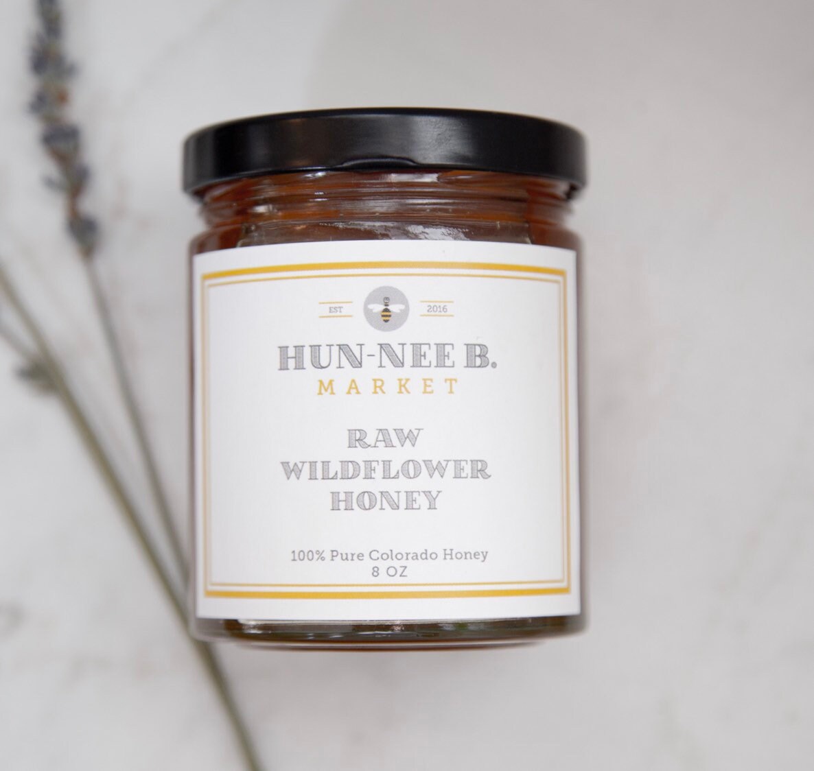 8 Oz Glass Jar // Raw Colorado Wildflower Honey // Unfiltered // 100% ...