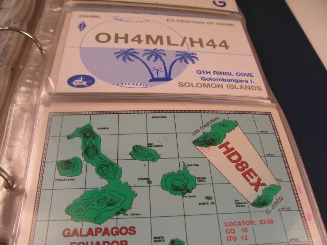Vintage QSL Card Collection Ham Radio - Etsy