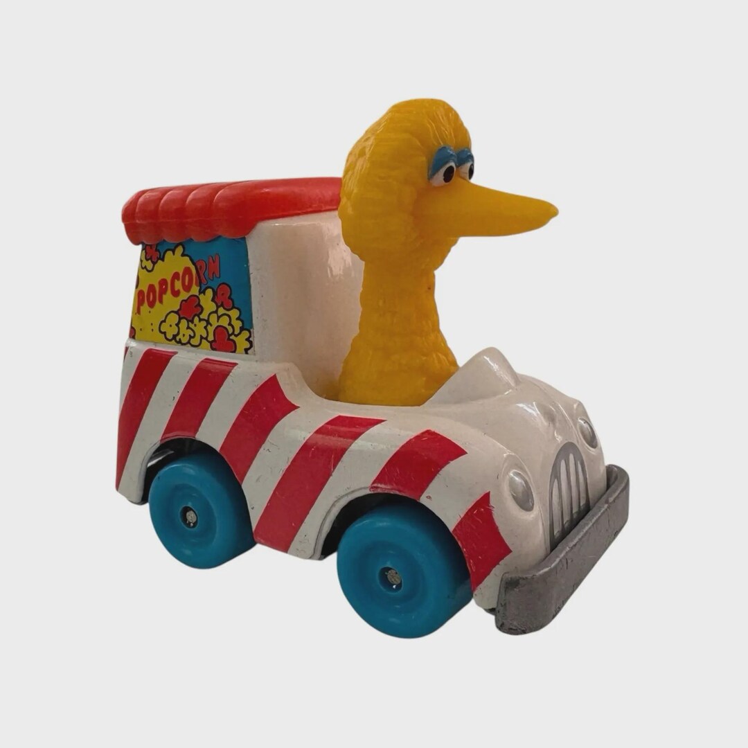 Vintage 1983 Playskool Big Bird Popcorn Car Diecast Metal Toy Car - Etsy