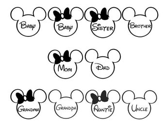 Mickey Mouse Family Tree