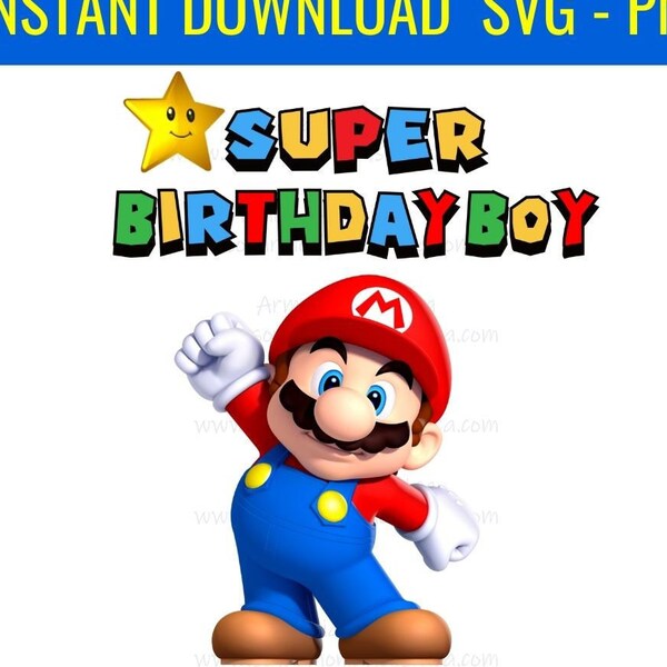 Mario Birthday Party - Etsy