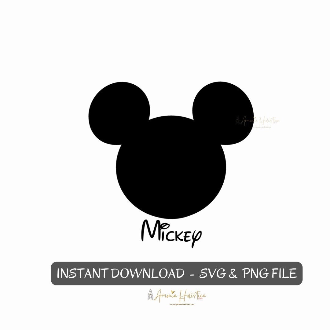Mickey Head SVG Mickey Silhouette SVG Instant Download - Etsy UK