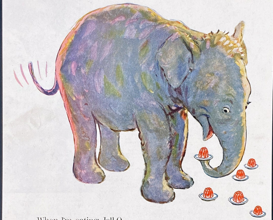 1954 Jello Advertisement Animal Series 10x13 Vintage Print - Etsy