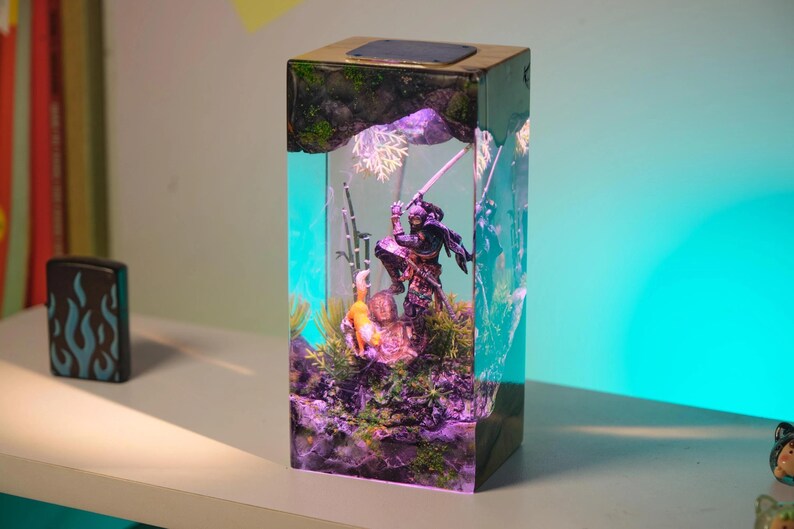 Jin Sakai Ghost of Lamp – Anime Resin Night Light – Gift for of Fans - Etsy