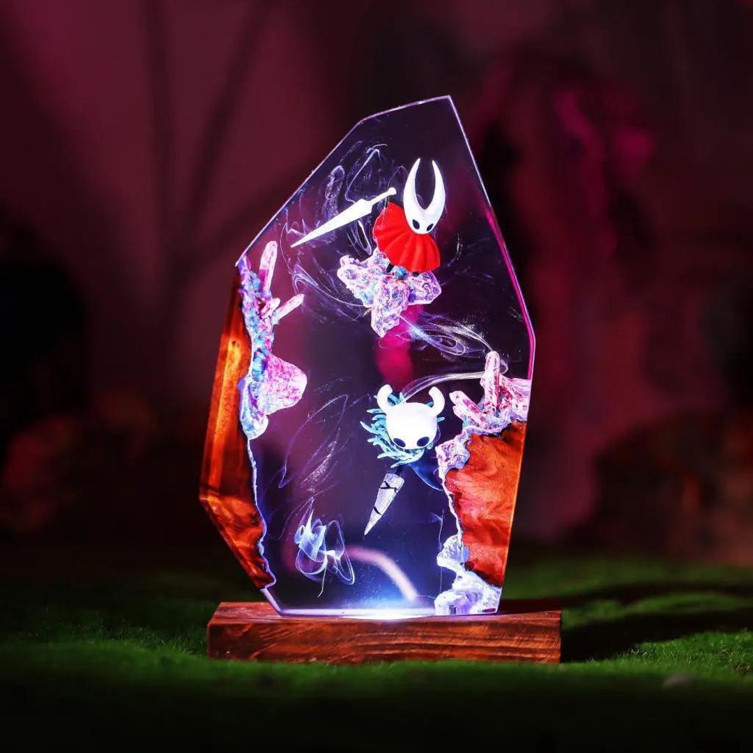 The Knight and Hornet Hollow Knight Resin Lamp Ver 2, Night Light ...