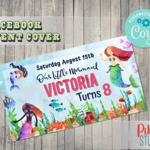 Mermaid Facebook Banner - Etsy