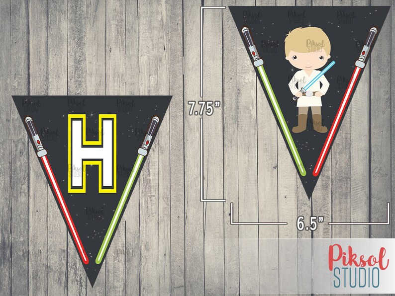 Star Wars DIY Banner, Birthday Digital Printable Banner - Etsy