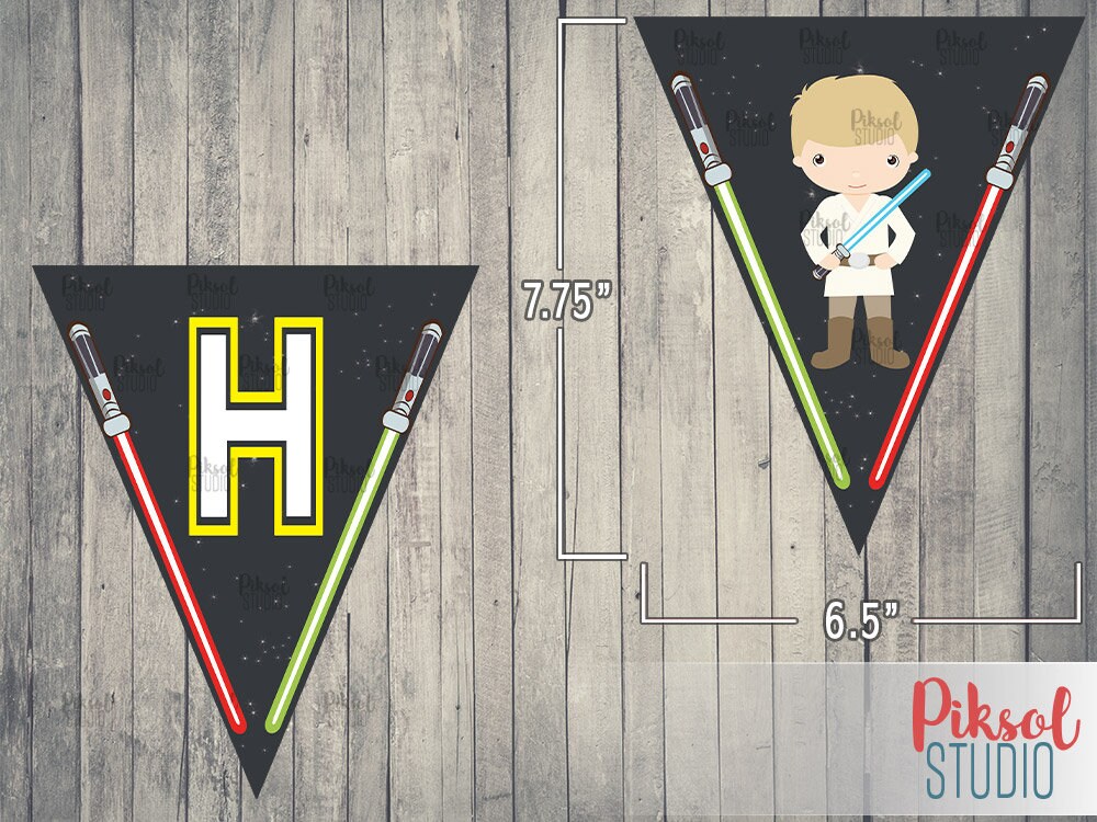 Star Wars DIY Banner, Birthday Digital Printable Banner - Etsy