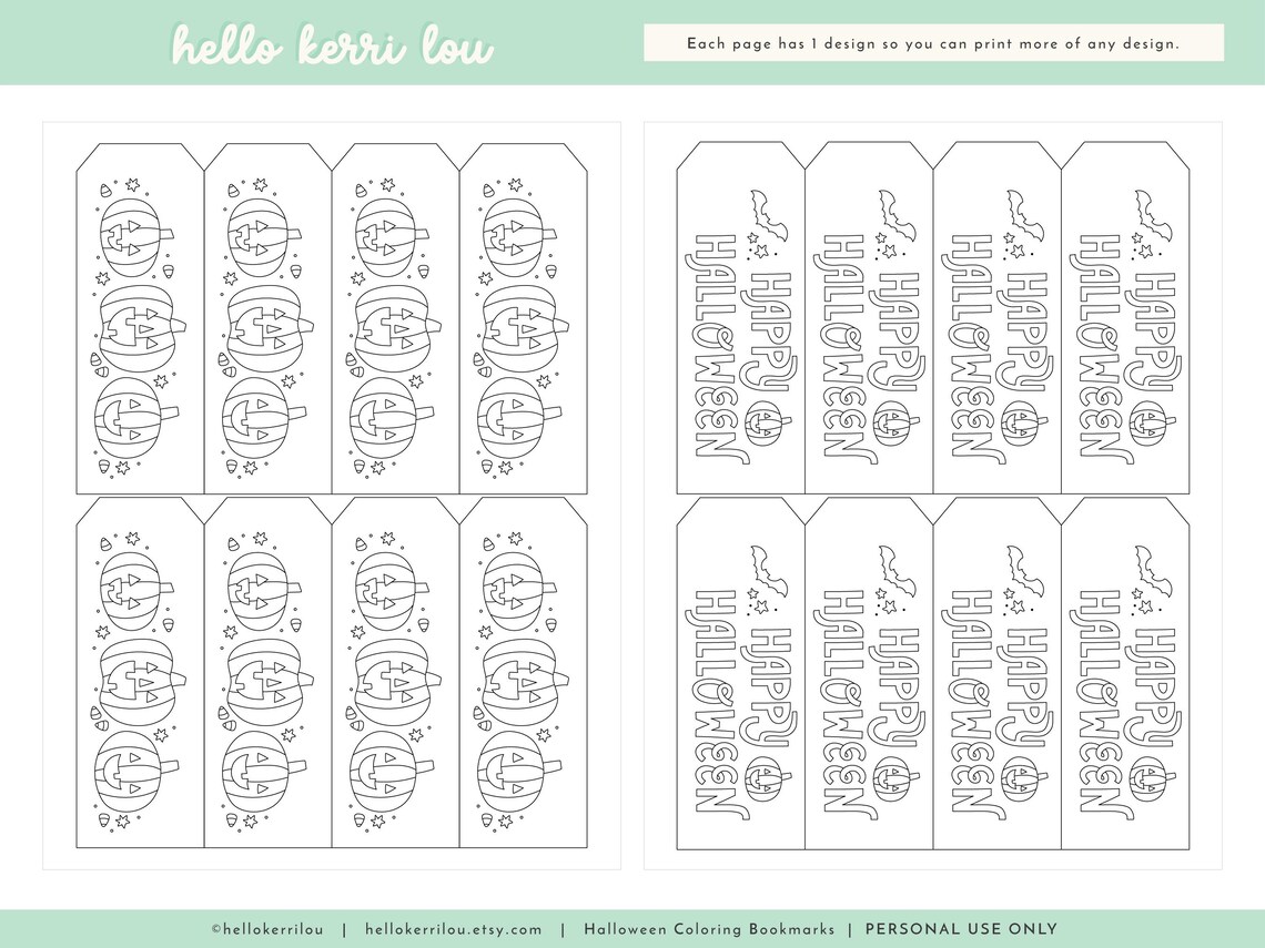 Reading Printable Coloring Bookmarks for Adults & Kids, Library Gifts ...