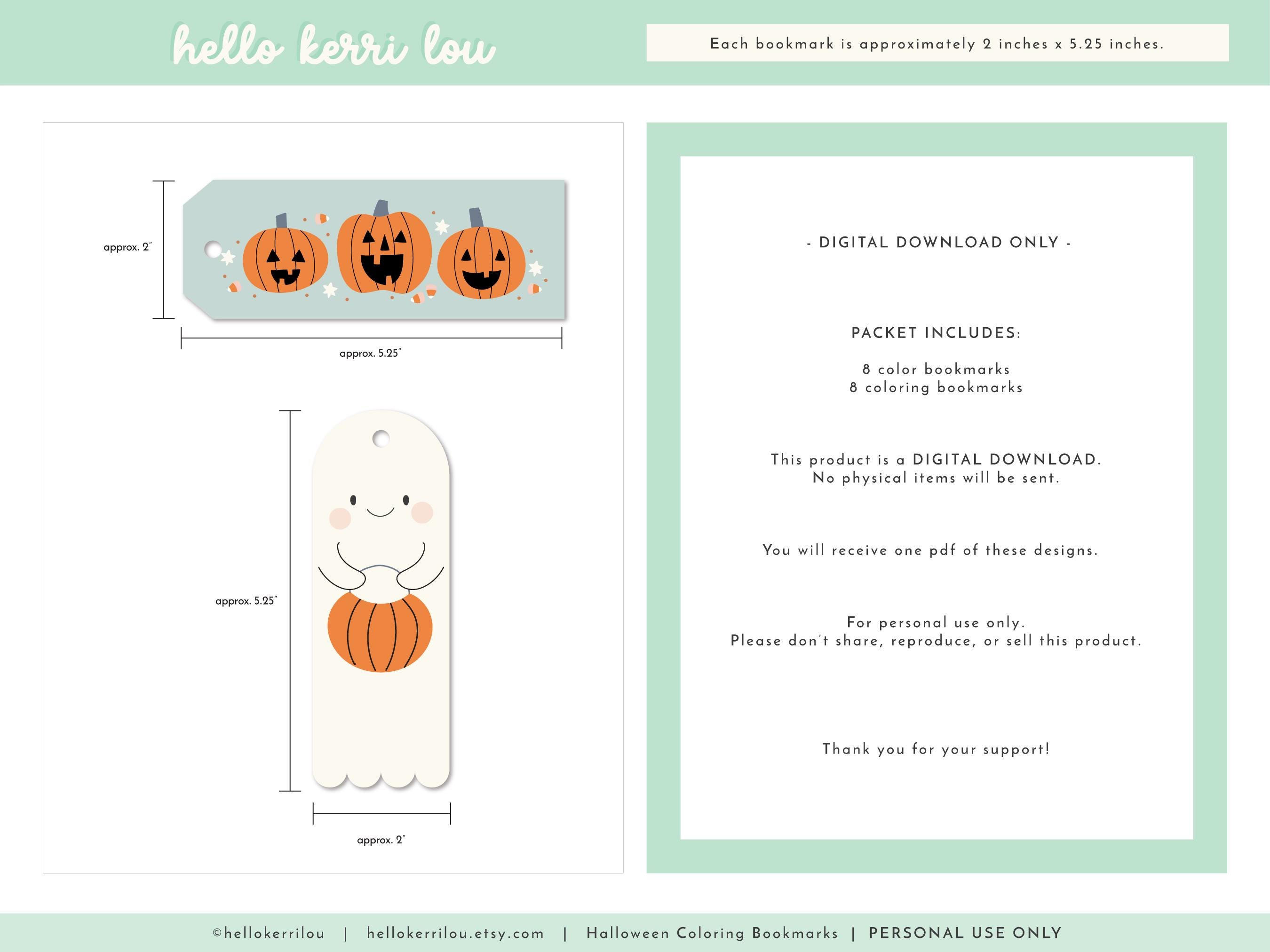 Reading Printable Coloring Bookmarks for Adults & Kids, Library Gifts ...